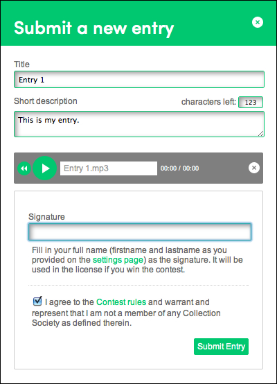 Tutorial: How to participate in a contest? | Audiodraft