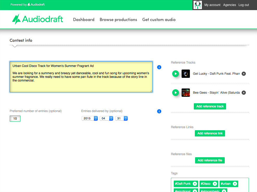 Audiodraft, The Music Supervisor At Your Service | Audiodraft
